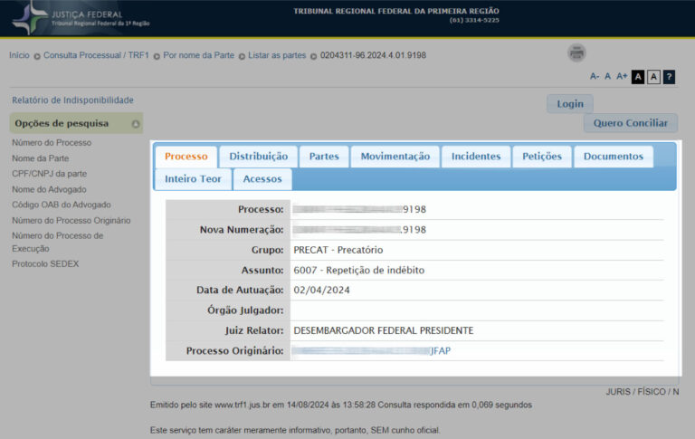 Como consultar precatório do TRF1: o guia completo - pjus.com.br